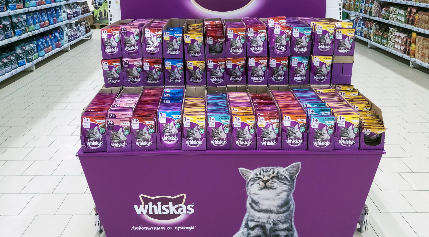 Whiskas cat food wins shrinklfation award; Pay €1 more for 180g less ...