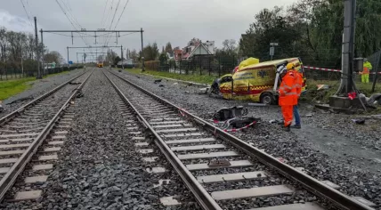 Train crashes into ambulance; Far fewer trains running between ...